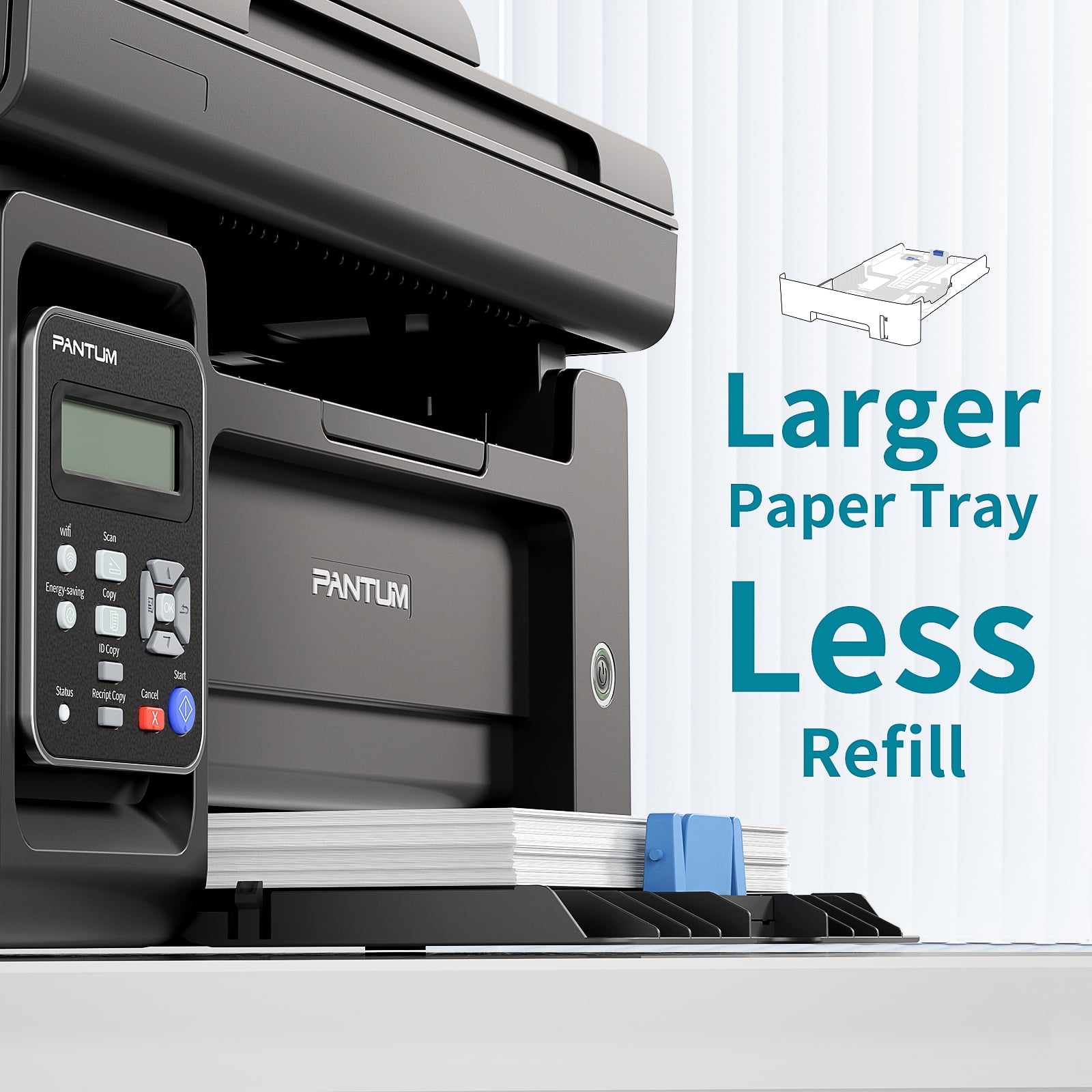 Buy PANTUM M6552NW All-in-One Wireless Monochrome Laser Printer, Copier ...