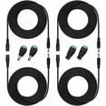 4PCS 10FT(3m) 12V DC Power Extension Cable with Power Jack Adapter ...