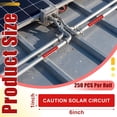 250 Pcs Caution Solar Circuit Stickers - Pv Safety Warning Labels ...