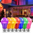 LED Pink Light Bulbs for Outdoor Indoor, 9W(60W Equivalent) E26 Base ...