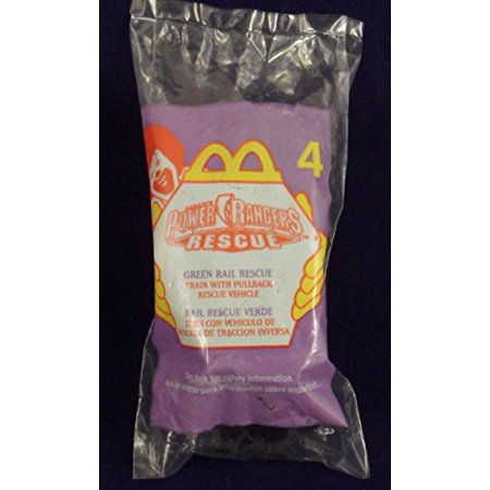 McDonalds - POWER RANGERS RESCUE #4 - Green Rail Rescue (Train with ...