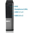 Dell Optiplex 9010 SFF Desktop Computers, Intel Core i7-3770, 32GB, 1TB SSD, DVD (Restored ...