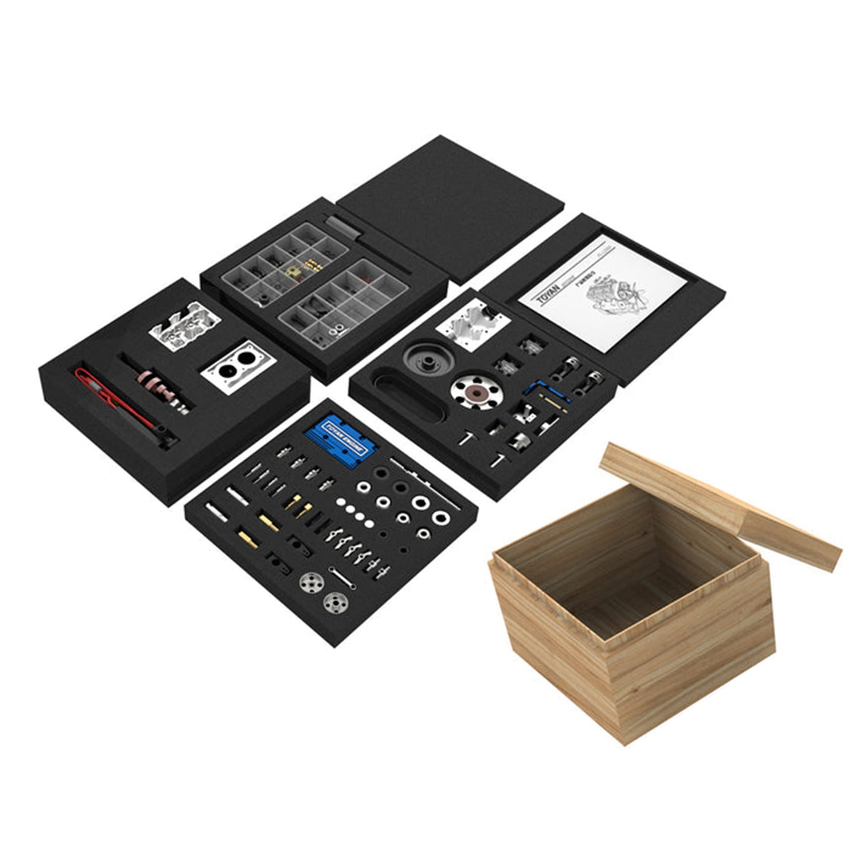 Engine 7Cc 4 Stroke Inline Twin Cylinder Water Cooled Methanol Engine ...