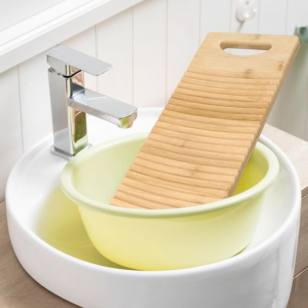 Tabla de lavar, tabla de lavar de madera gruesa para el hogar Tabla de ...