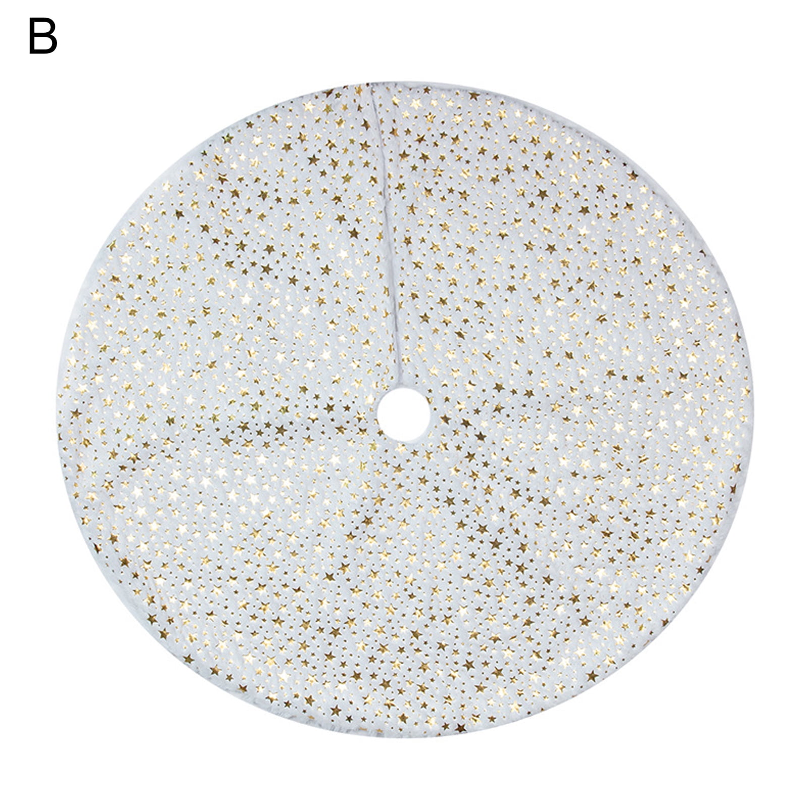 Christmas Tree Skirt Eye-catching Waterproof Non-woven Fabric Plush ...