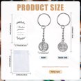 50PCS Religious Pendant Key Rings Metal Keychain Backpacks Bag Charm ...