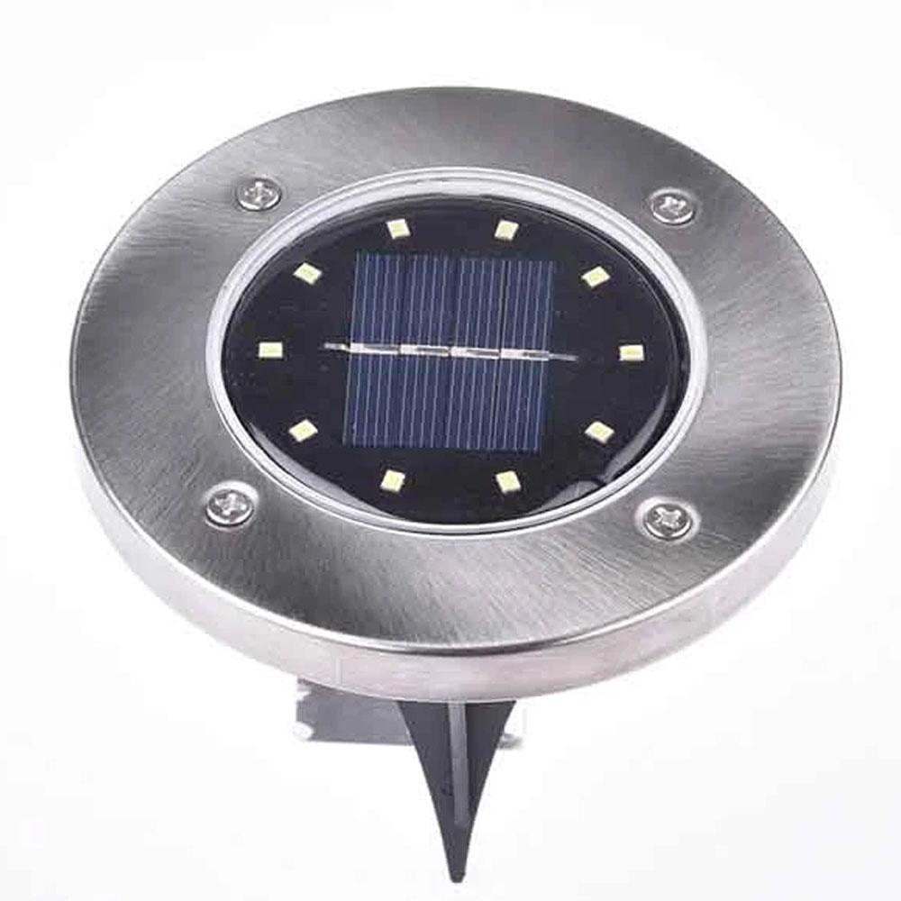 Solar Powered 8-LED Pathway Disk Lights (4 pack) | Walmart Canada