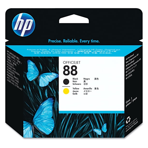 HP 88 Black/Yellow Printhead (C9381A) - Walmart.com