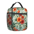 Boho Floral Lunch Bag Colorful Flower Reusable Lunch Box Small Portable ...