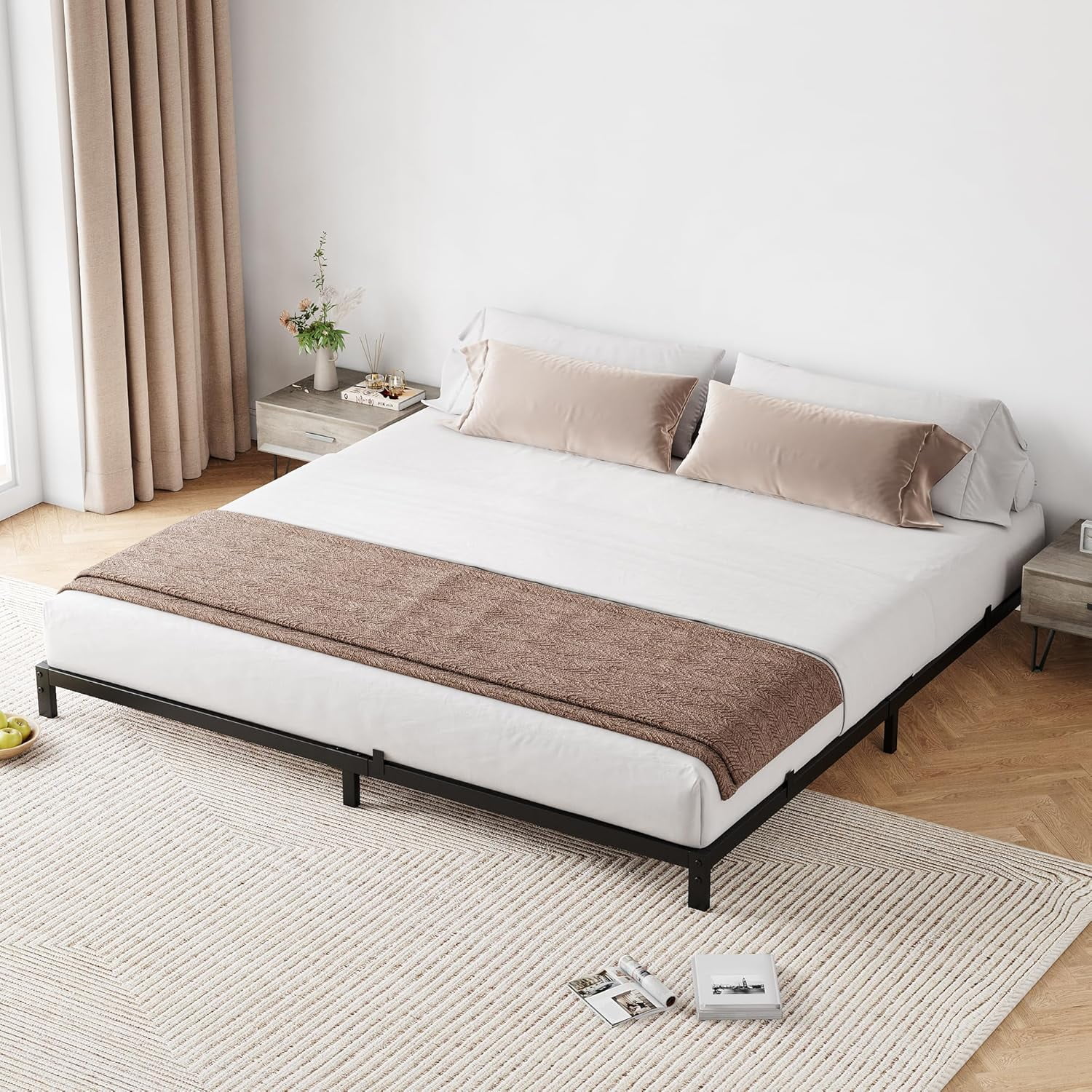 Click here for Idealhouse 6 Inch California King Bed Frame Withou... prices