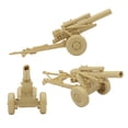 BMC Classic Marx Military Howitzers - Tan 3pc Plastic Army Men Field ...