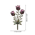 Flat Metal Garden Stakes Colorful Venues Flytrap And Sunflower Yard ...