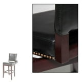 Sacramento Swivel Seat Counter Stool with Espresso Finished Wood Frame ...