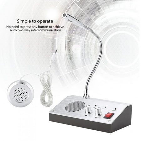 TOPINCN Mic Speaker, Intercom Interphone Dual Way Mic Speaker, For Bank ...