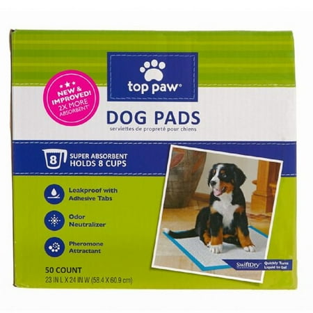 Top Paw Dog Pads | New & Improved! 2X More Absorbent (50 Count ...