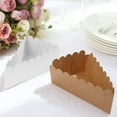 Efavormart 10 Pack | 5"X3" Natural / White Foil Single Slice Triangular ...
