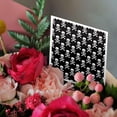 3drose, Black and White Skull and Crossbones Pattern, 12 Greeting Cards ...