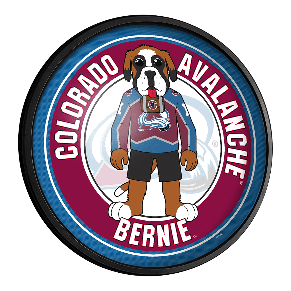 Colorado Avalanche Mascot 18'' Round Slimline Illuminated Wall Sign ...