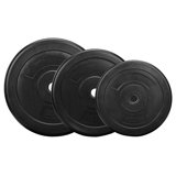BalanceFrom Vinyl Standard Weight Set in Black, 100 lbs. - Walmart.com