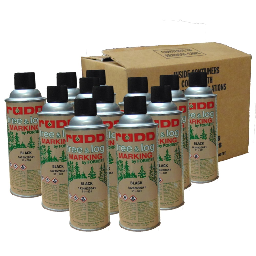 Highball Tree & Log Marking Spray Paint, Black - Dozen - Walmart.com