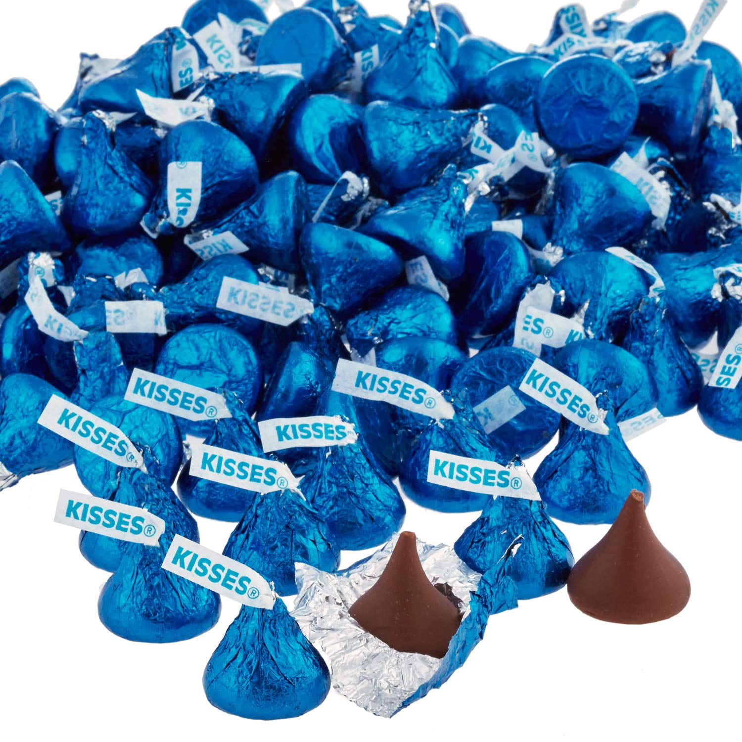 Blue Foil Hershey Kisses