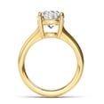 4 Carat Center Stone 14K Yellow Gold IGI Certified Lab Grown Oval ...