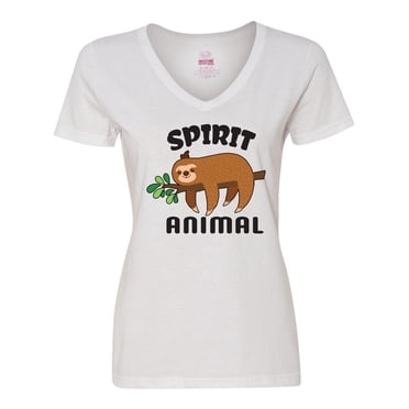 Inktastic My Spirit Animal is a Sloth with Sloth Illustration T-Shirt ...