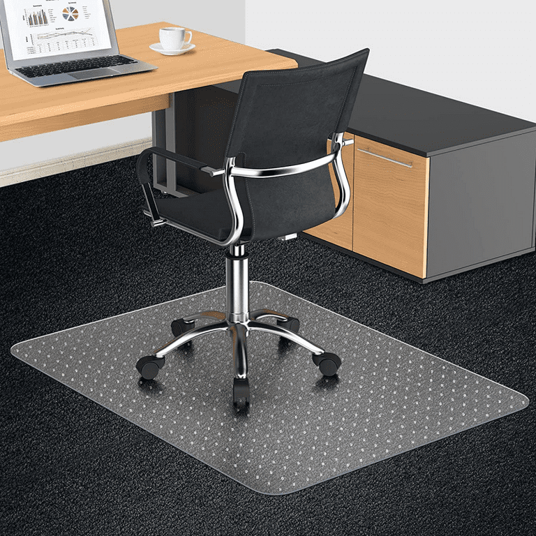 30 x 48 Home Office Chair PVC Floor Mat with Studs for Pile Carpet Rectangle Carpet Chair Mat Walmart