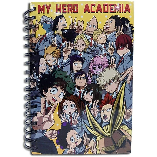 My Hero Academia 1-A Class Anime Hardcover Spiral Notebook - Walmart ...