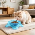 Candy Color Crystal Dog and Cat Food Bowl Non Slip Elevated Pet Water ...