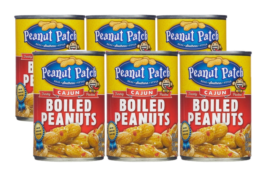 6 Pack | Peanut Patch Boiled Peanuts, Cajun, 13.5 oz - Walmart.com