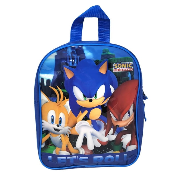 Sonic The Hedgehog Backpack 11" Mini Toddler Sega Knuckles Tails Let's ...