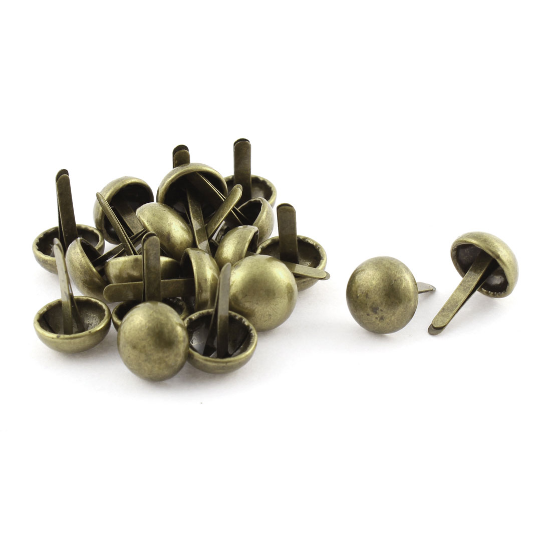 1.5cm Dia Round Shape Clothes Decorative Metal Split Rivet Bronze Tone ...