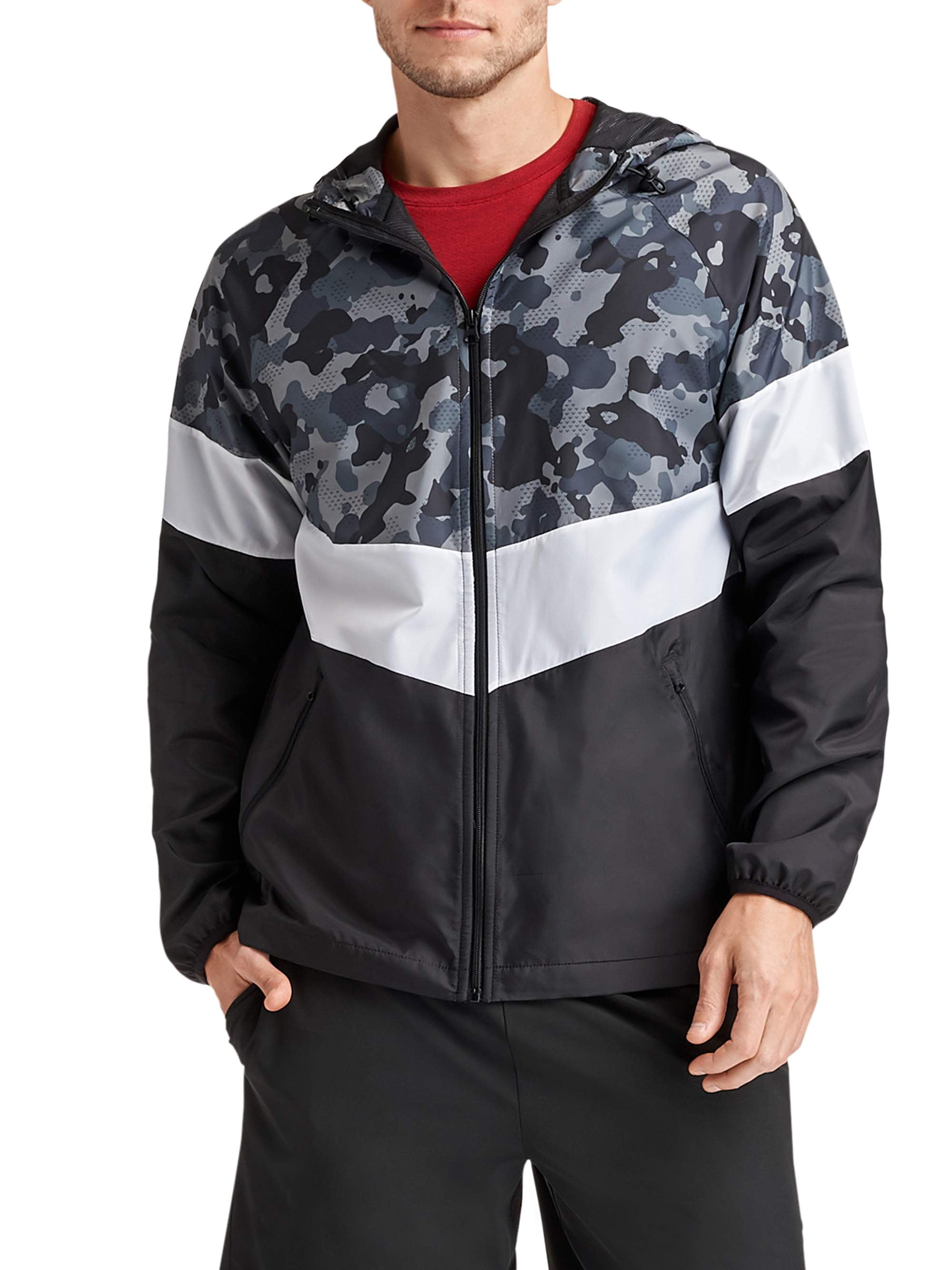 Russell Men's and Big Men's Full Zip Windbreaker, up to Size 5XL ...