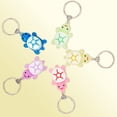 1Set 5Pcs Luminous PVC Pendants Keychains with Iron Split Key Ring ...