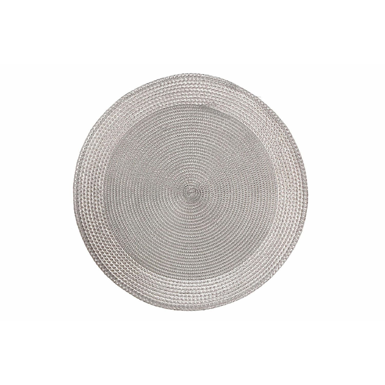 Click here for Ih Casadécor Vinyl Round Placemat With Border (Sil... prices