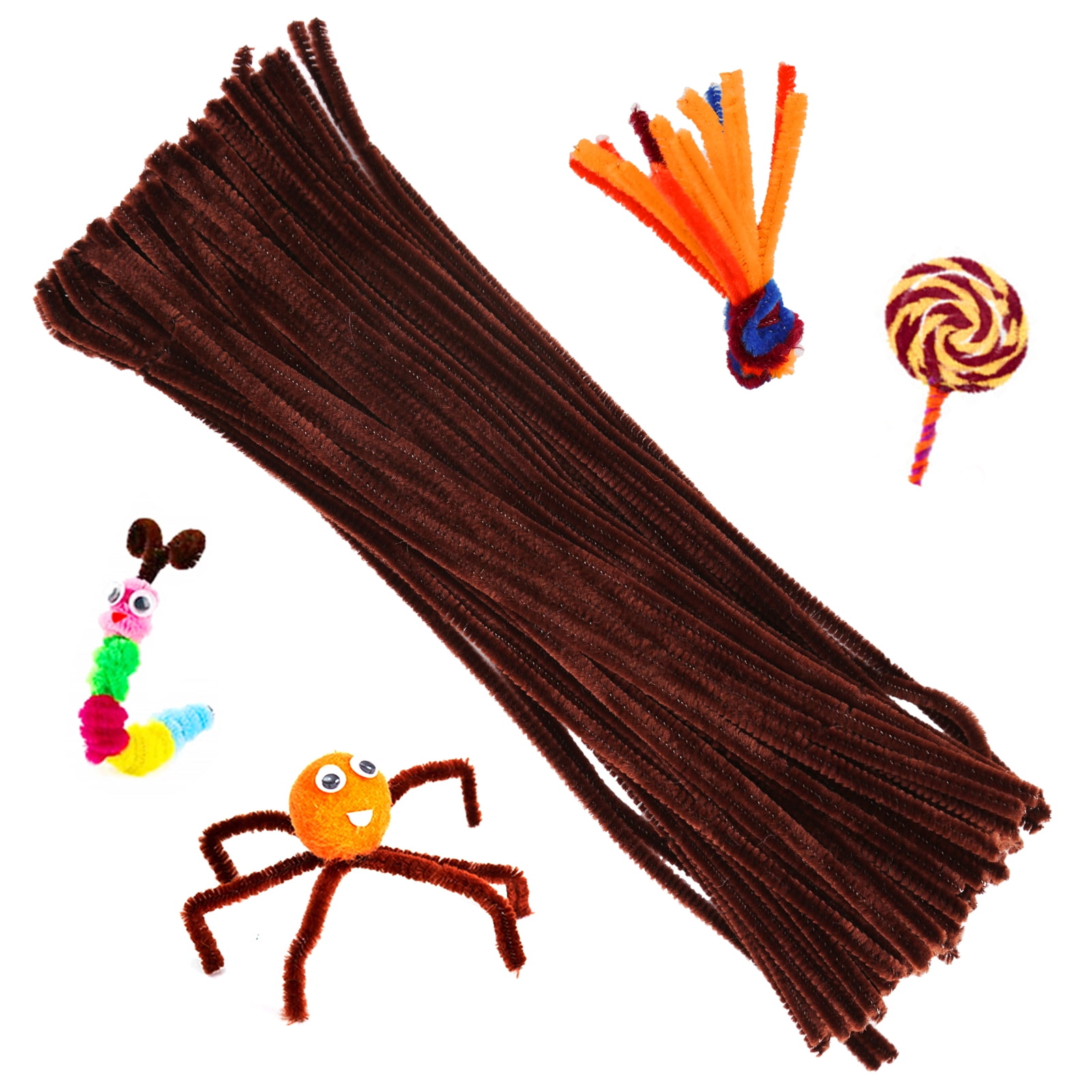 Jupean Pipe Cleaners, Easy to Bend and Form Art Pipe Cleaners for Kids ...