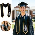 2026 Graduation Season Satin Honor Stole Cape, Elegant Smooth ...