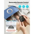 ALLJOY Collapsible Foot Spa Bath, Foot Massager With Heat, Bubbles, Remote, Timer, Blue-White ...