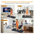 HevGlrm Walking Pad Treadmill for Home Workouts, 3.5HP Compact Folding ...
