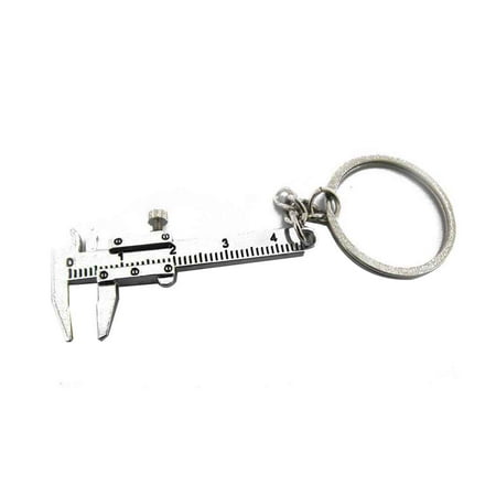Baohd Mini Vernier Caliper Key Chain Movable Metal key ring Vernier ...