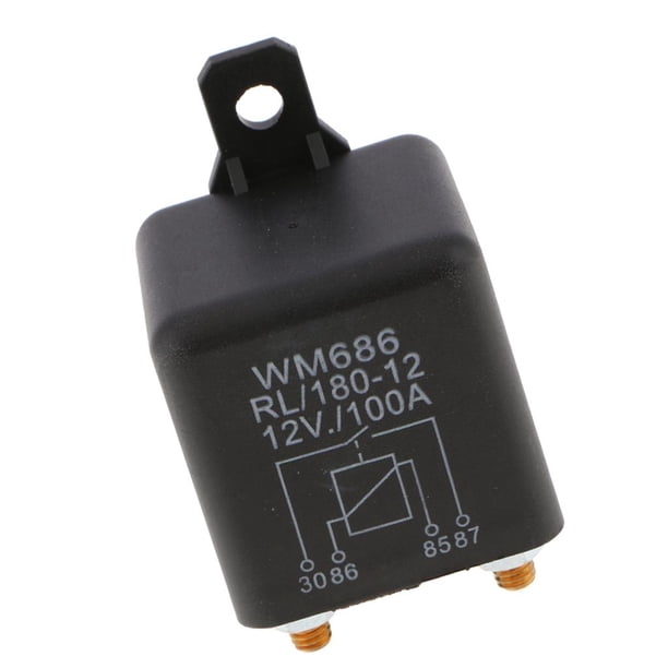 12V 100A Split Charge Relay Switch - 4 Terminal Relays for Truck Boat ...