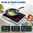 Infrared Single Burner Electric Stove, Portable Small Counter Top Hot ...
