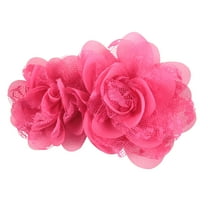 Offray Hot Pink 4 1/2" Handmade Chiffon Flower, Craft,1 Each - Walmart.com