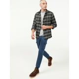 Free Assembly Men's Two-Pocket Flannel Shirt - Walmart.com