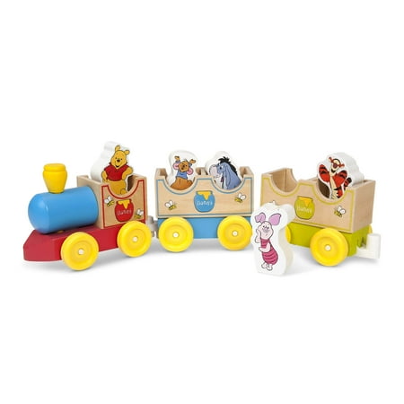 Melissa & Doug Disney Baby Winnie the Pooh All Aboard Wooden Train ...
