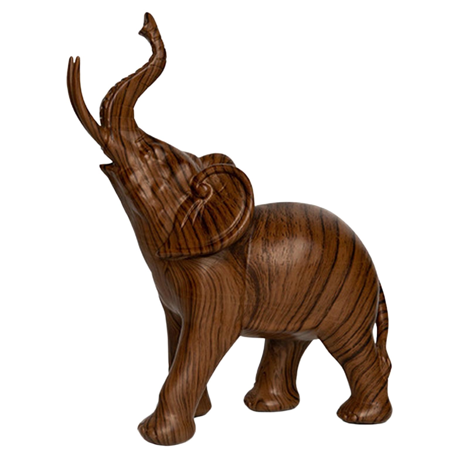 Elephant Statues Sculptures Desk Table Centerpiece Decors Art Works ...