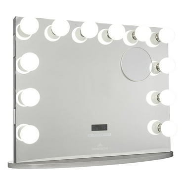 Impressions Vanity Hollywood Glow Pro LED Makeup Mirror, Tabletop Wall ...