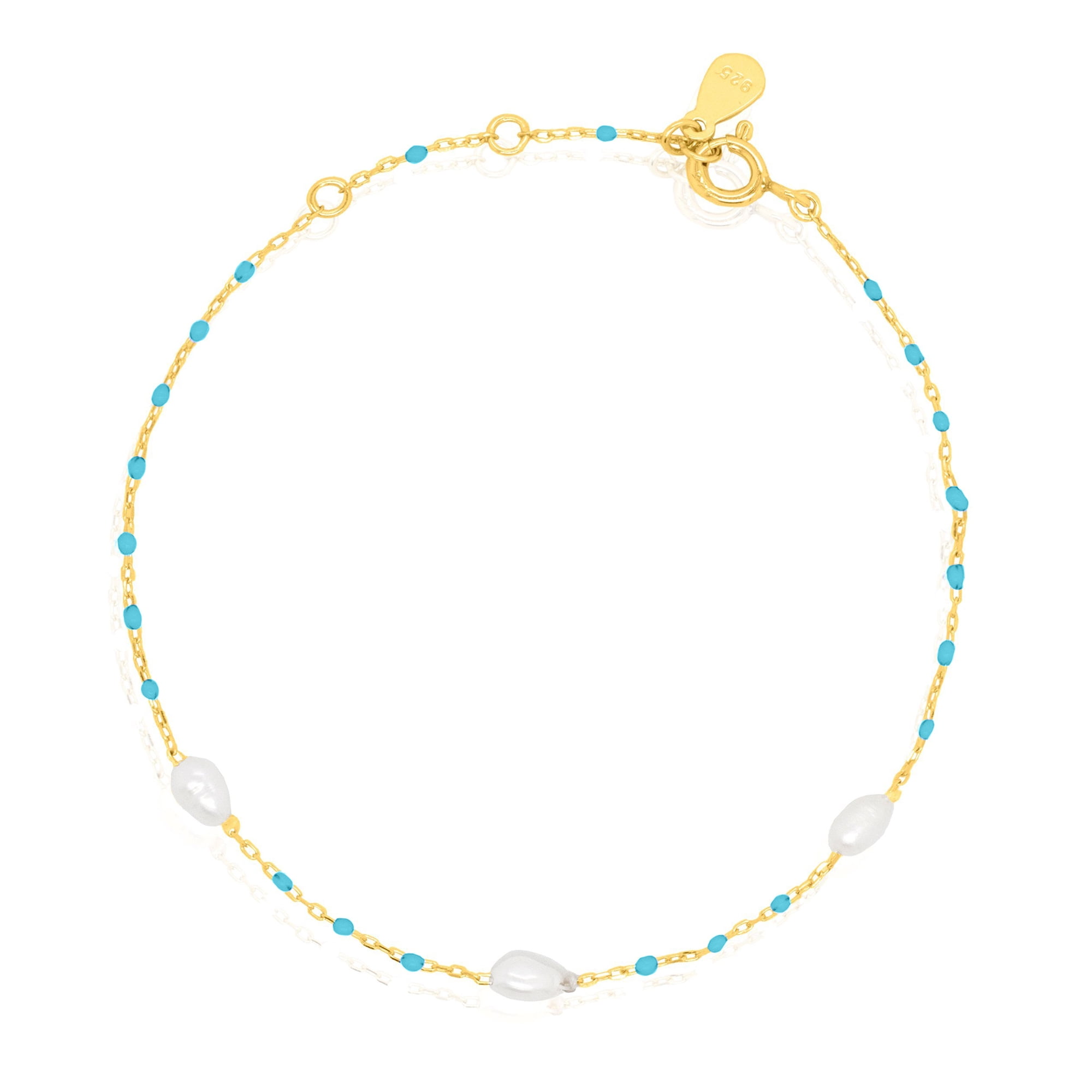 Click here for Mercie Sterling Silver Gold Vermeil Enamel Beads A... prices