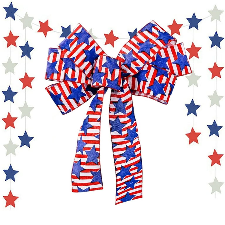 American Flag Bow Clip Art